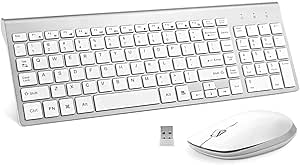 Amazon.com: Wireless Keyboard and Mouse - FENIFOX USB Slim 2.4G ...