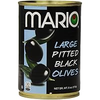Amazon.com : Mario Camacho Foods Black Olives, Large Pitted, 6.0 Ounce ...