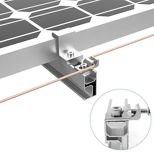Solar System PATIKIL Solar Panel Bolt-On Coupling Earthing Ground Lug ...