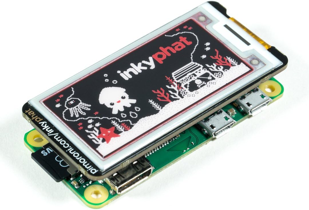 Inky pHAT – A low-energy, high-falutin, red/black/white electronic ...