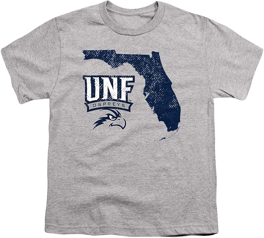 Amazon.com: University of North Florida Official State Shape Unisex ...