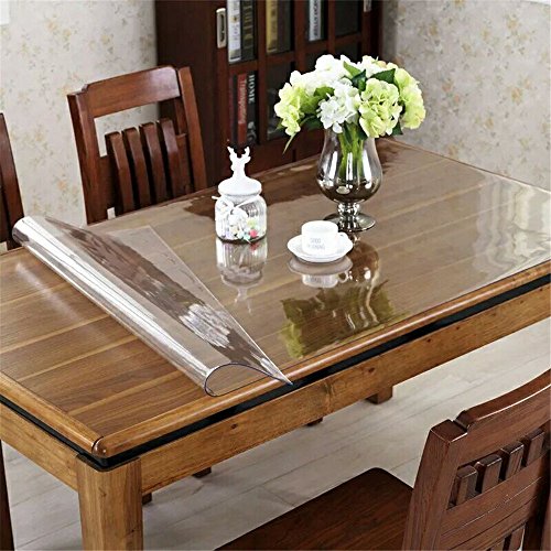 OstepDecor Custom 2mm Thick Crystal Clear Plastic Table Top Protector ...