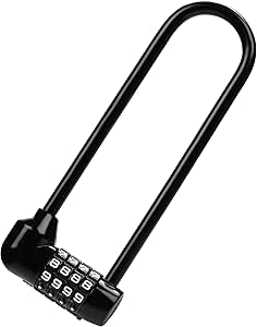 Kurtzy 4 Digit Combination Padlock - 16cm/6 inch with Long Shackle ...