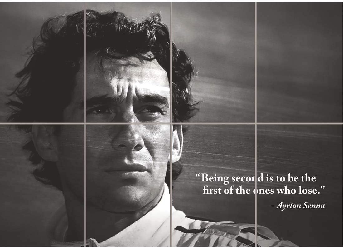 Art Ayrton Senna Racing Driver Legend New Giant Wall Art Print Picture 