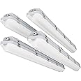 SLAclite 4FT LED Vapor Tight Light 60W/50W/40W,3000K/4000K/5000K CCT Selectable 7800lm (150W Eq ...