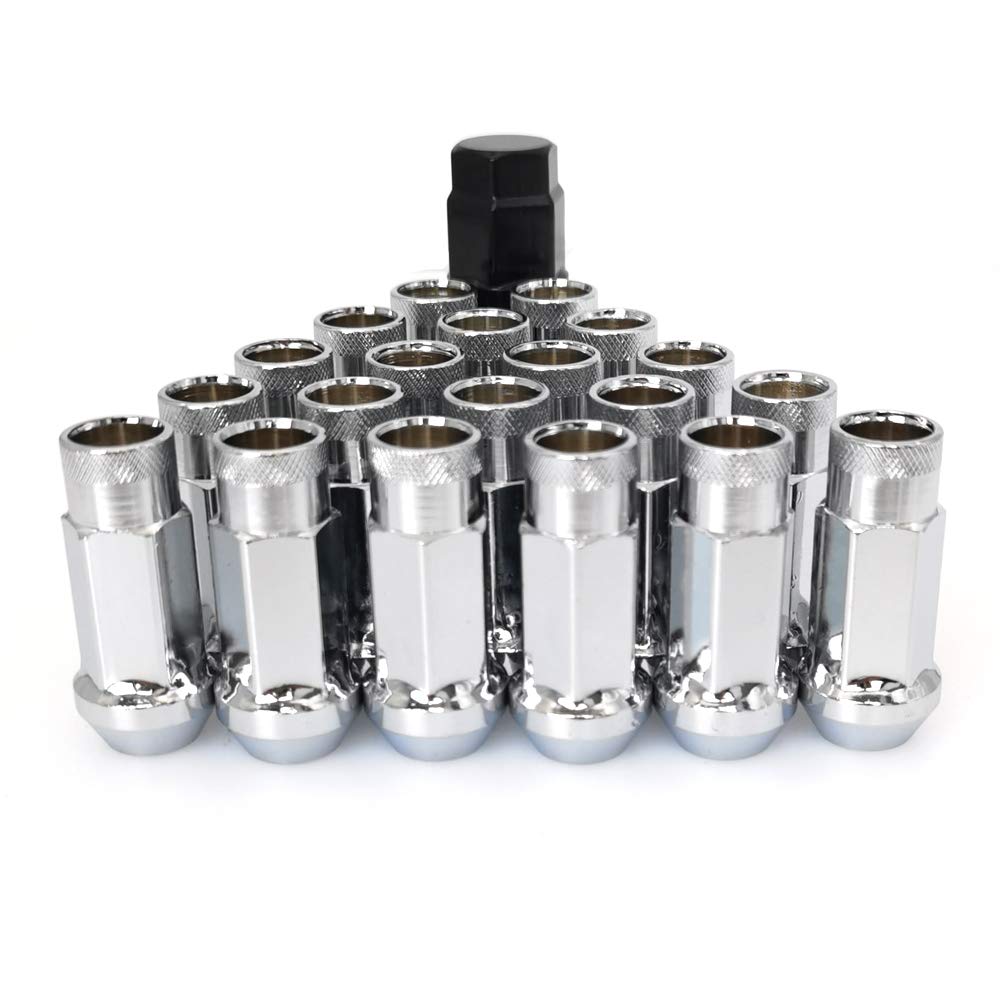 SOROPARTS Chrome Lug Nuts M12x1.5 Open End Wheel Nuts,Taper Acorn Seat ...