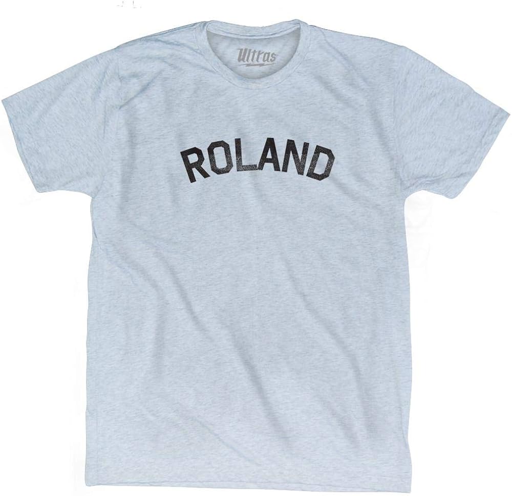 Amazon.com: Roland Adult Tri-Blend T-Shirt, Athletic White, Adult Large ...