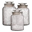 Amazon.com: Style Setter 203192-GB Canister Set, 13.25x4.6x8, Clear ...