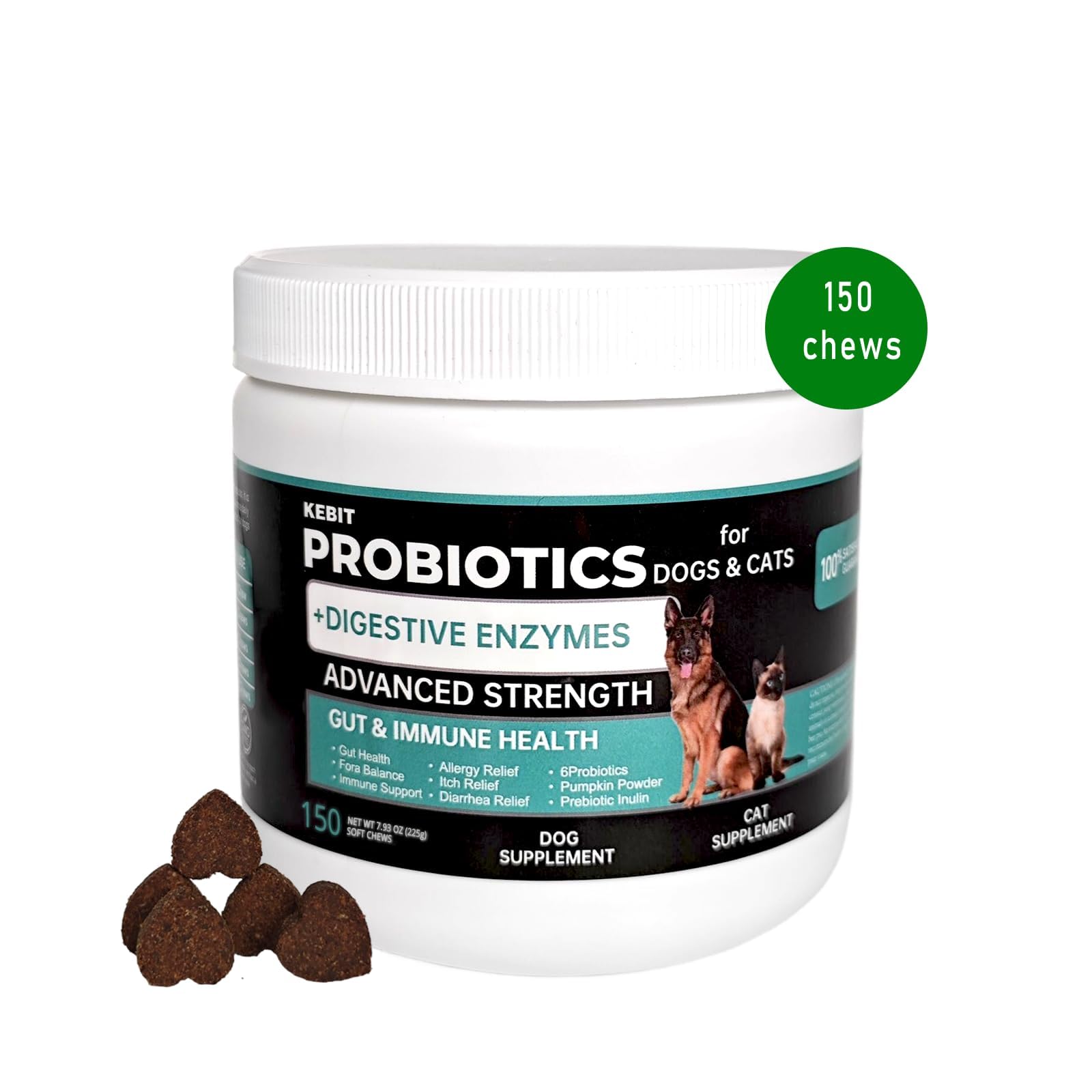 kebit pet probiotic chewable Tablets, Dog probiotics for Diarrhoea ...