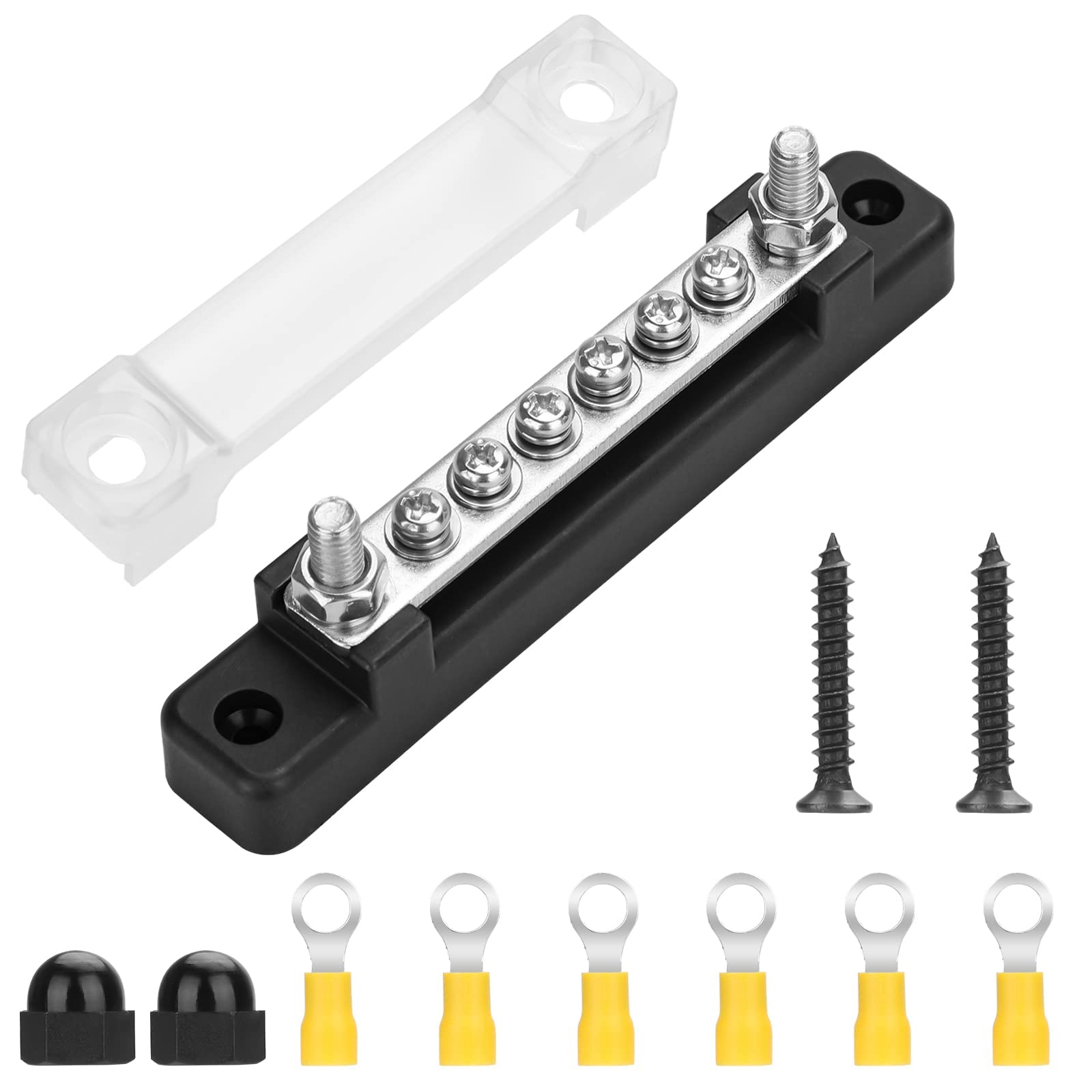 Linkstyle Negative Bus Bar 12V, Marine Gound BusBar Power Distribution ...