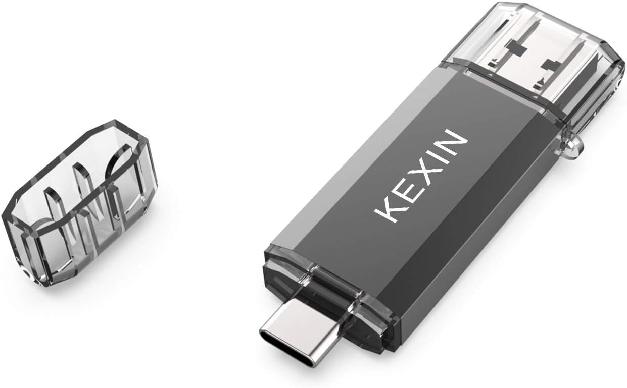 KEXIN 64GB Chiavetta USB 3.0 Pendrive 2 in 1 Memoria USB Type C Chiavette OTG Unità Flash Drive ...