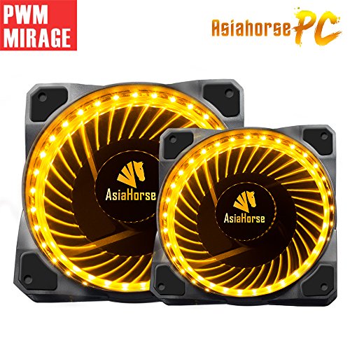 120mm pwm fan 2PACK Asiahorse Solar Eclipse Hydraulic Bearing quiet ...