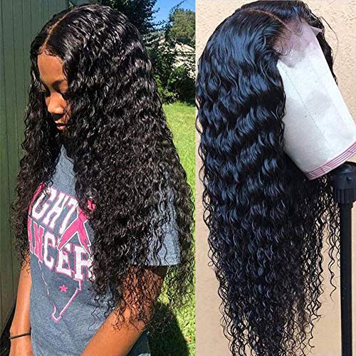 Brazilian Virgin Hair 4x4 Lace Wig 150% Density Natural Color, 28 ...