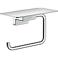 hansgrohe 41772000 AddStoris Shelf Toilet Paper Holder, 1 roll, Chrome - Amazon.com