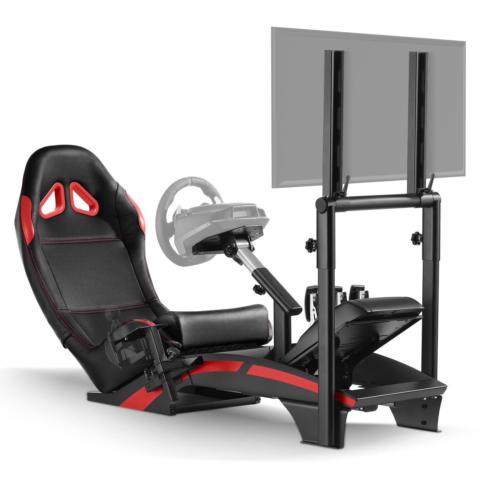 RACGTING Racing Simulator Cockpit with TV Monitor Stand for G920 G29 ...