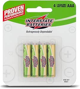 Amazon.com: Interstate Batteries AAA Alkaline Batteries (4) : Health ...