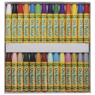 Crayola Oil Pastels, 28 Brilliant Opaque Colors Large Hexagonal Shape ...