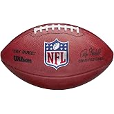 Amazon.com: Wilson “The Duke” NFL Official Authentic Leather Game Ball ...