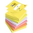 Amazon.com : Post-it Z-Notes Neon Rainbow Collection, Pack of 6 Pads ...