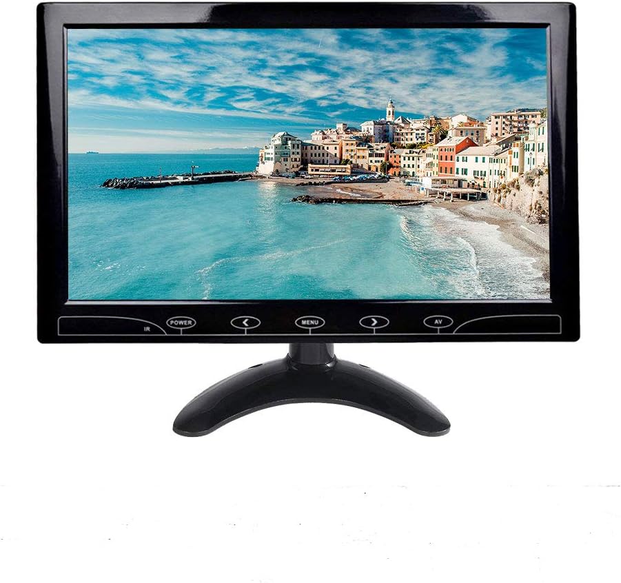 Monitor HD da 10.1 Pollici, Monitor per Videosorveglianza, Full HD ...