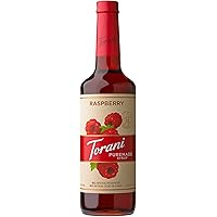 Amazon.com: Torani Puremade Syrup, Raspberry Flavor, Glass Bottle ...