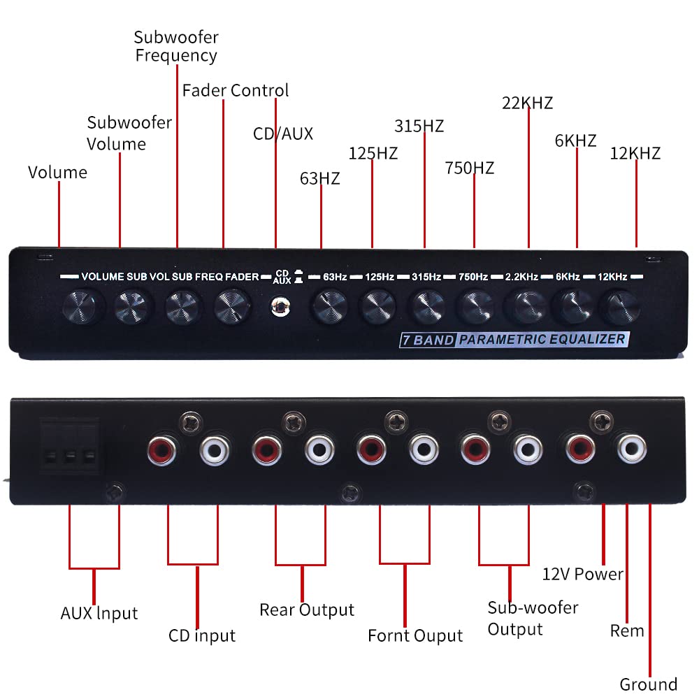 Mua Car Audio Amplifier Equalizer 7-Segment Auto Audio Graphic ...
