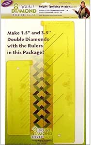 Amazon.com: Bright Quilting Notions Double Diamond Ruler