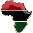 Amazon.com: African American (Continent) Metal Cutout Lapel Pin with ...