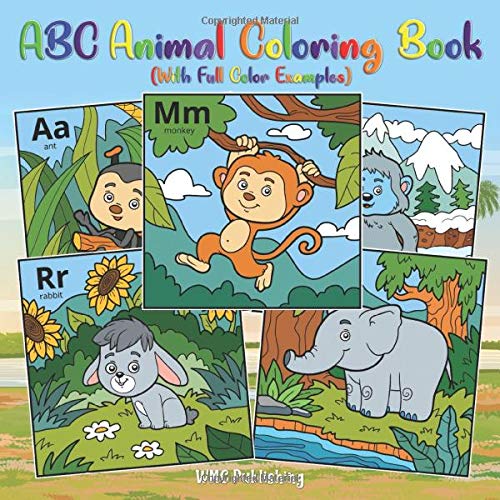 ABC Animal Coloring Book: Alphabet coloring pages with full color ...