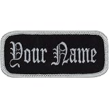 Amazon.com: Name Patch Uniform Work Shirt Personalized Embroidered ...
