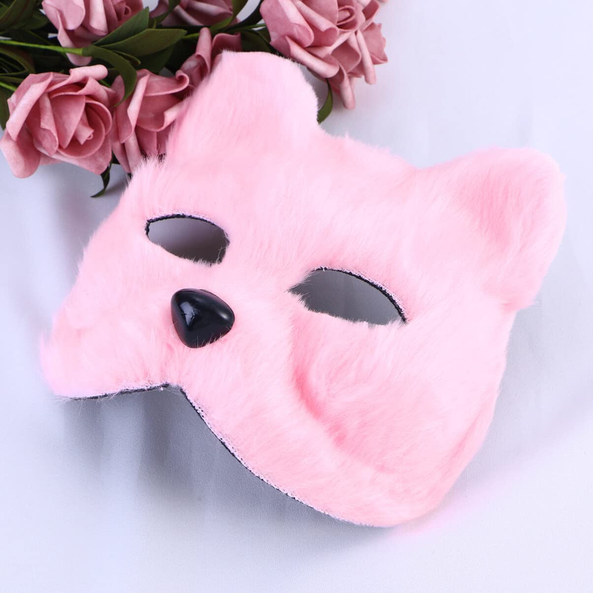 Mua Halloween Plush Mask, Therian Furry Mask Wolf Mask Half Face Animal ...