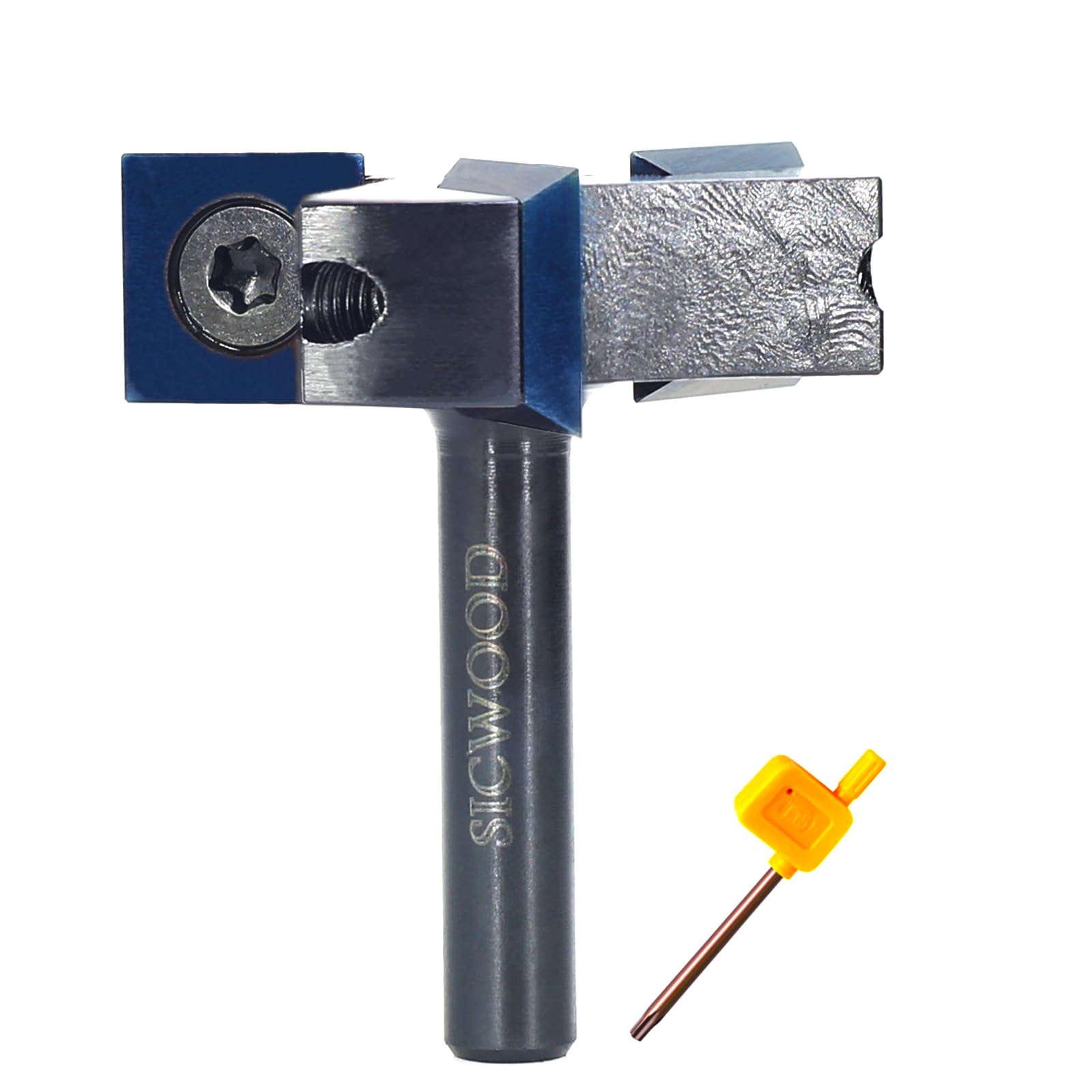 SICWOOD CNC Spoilboard Surfacing Router Bit 1/4 Shank, 1-1/2” Cut Dia ...