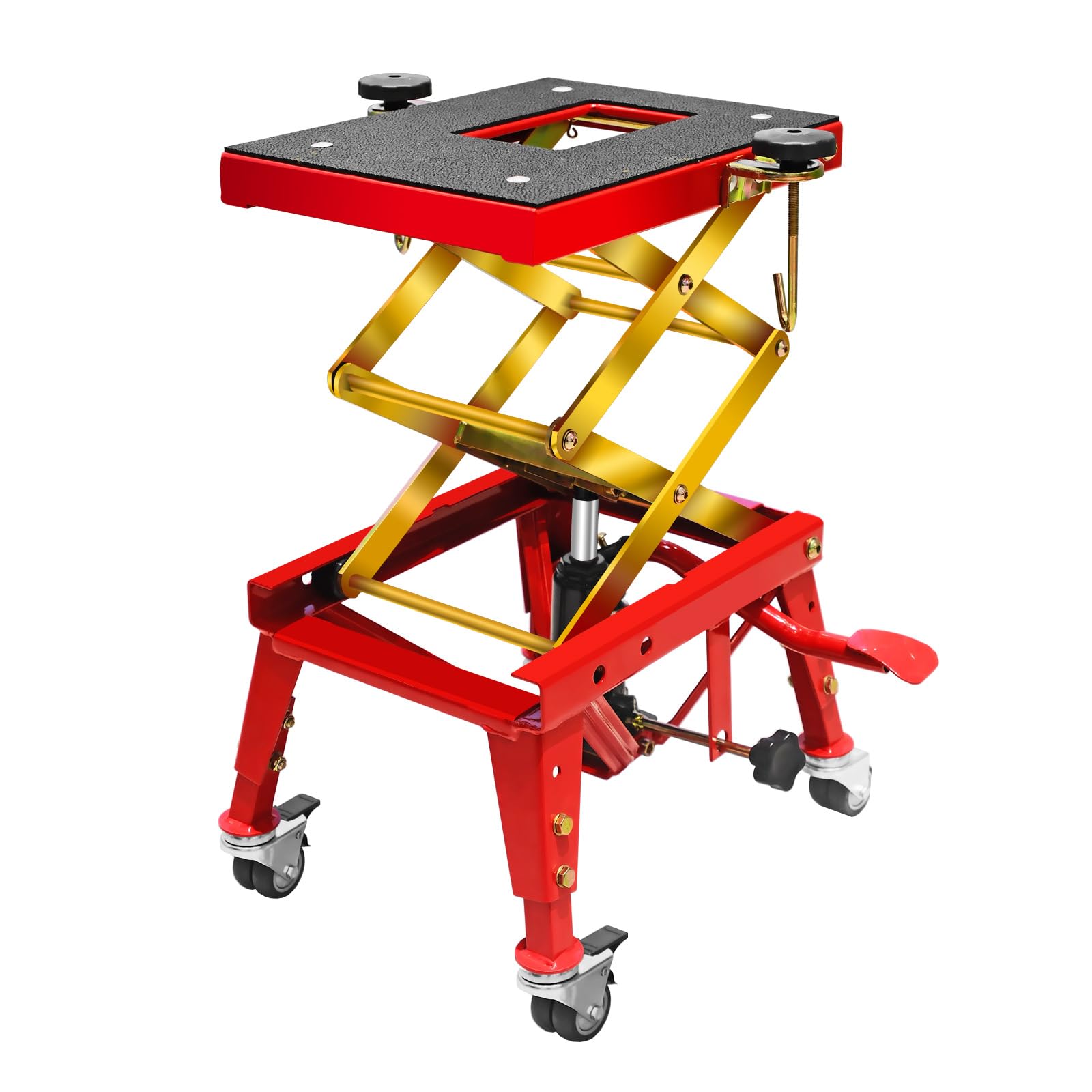 Jack Boss 350 Lbs Motorcycle Lift Jack Table, Hydraulic Foot-Operated ...