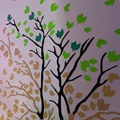 Alicemall 3D Wall Stickers Forest Wall Decal Easy to Install &Apply DIY ...