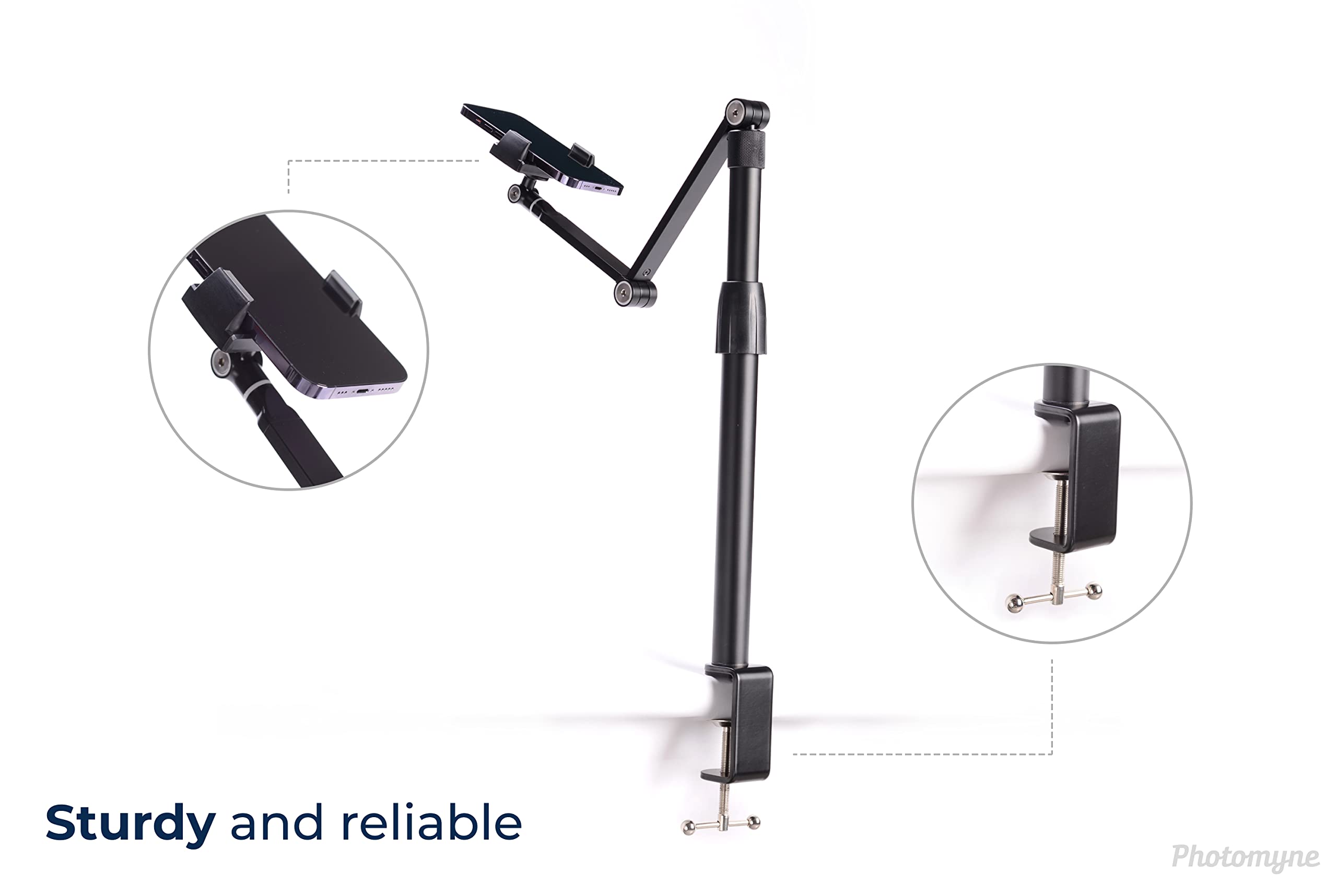 Mua PHOTOMYNE Adjustable Phone Tablet Stand with Clamp - Hands Free ...