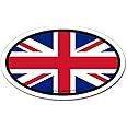 Amazon.com - United Kingdom, Great Britain UK Flag Car Bumper Sticker ...