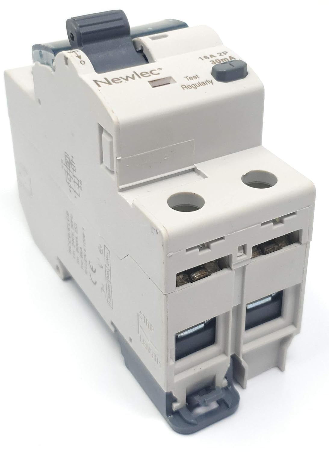 Newlec RCCB 16 Amp 30mA 6KA Double Pole – 2P RCD Circuit Breaker With ...
