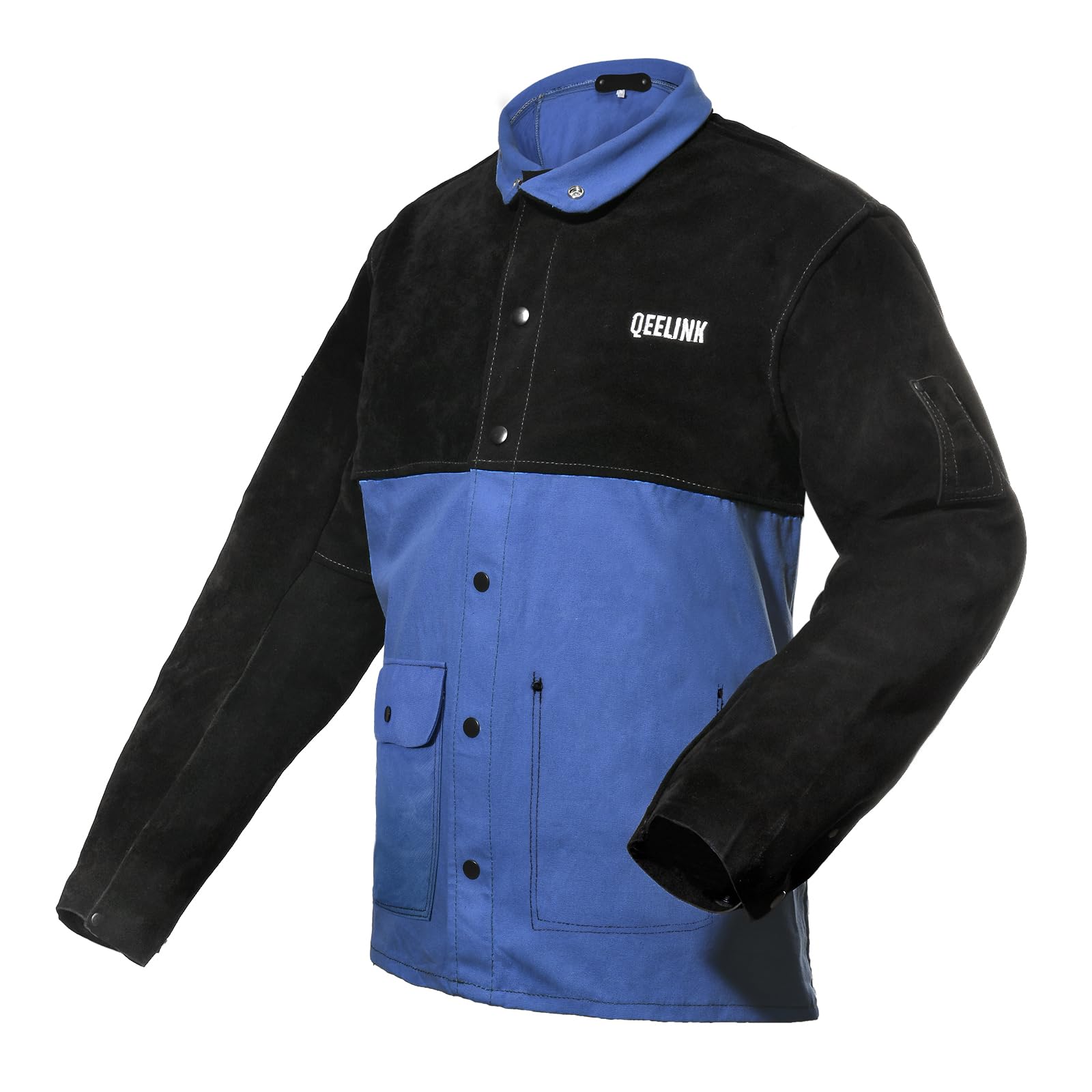QeeLink Welding Jacket Split Leather Sleeves | Premium Flame Resistant ...