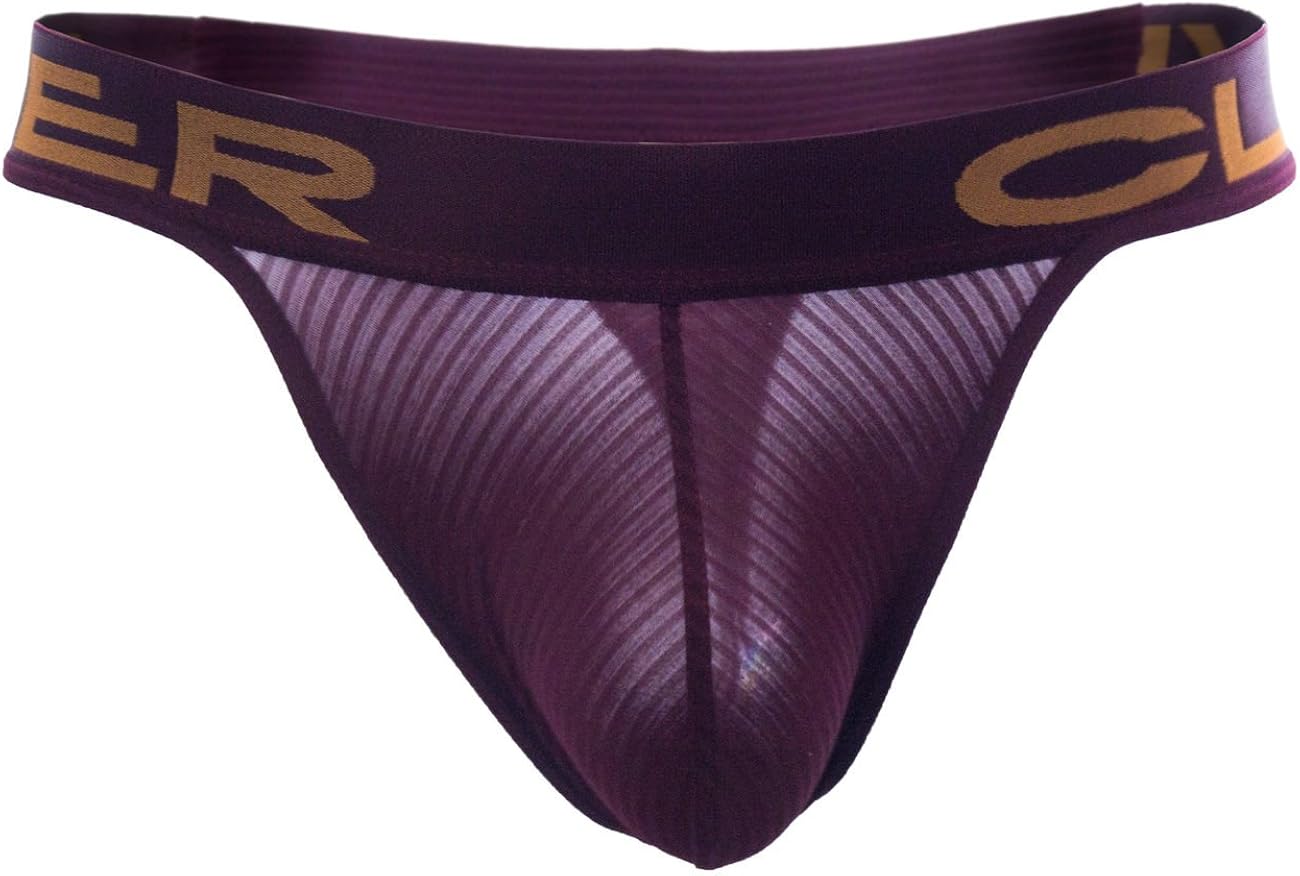 Clever Moda String/Thong Stingray Unterwäsche für Herren, Grape Rot, Gr ...