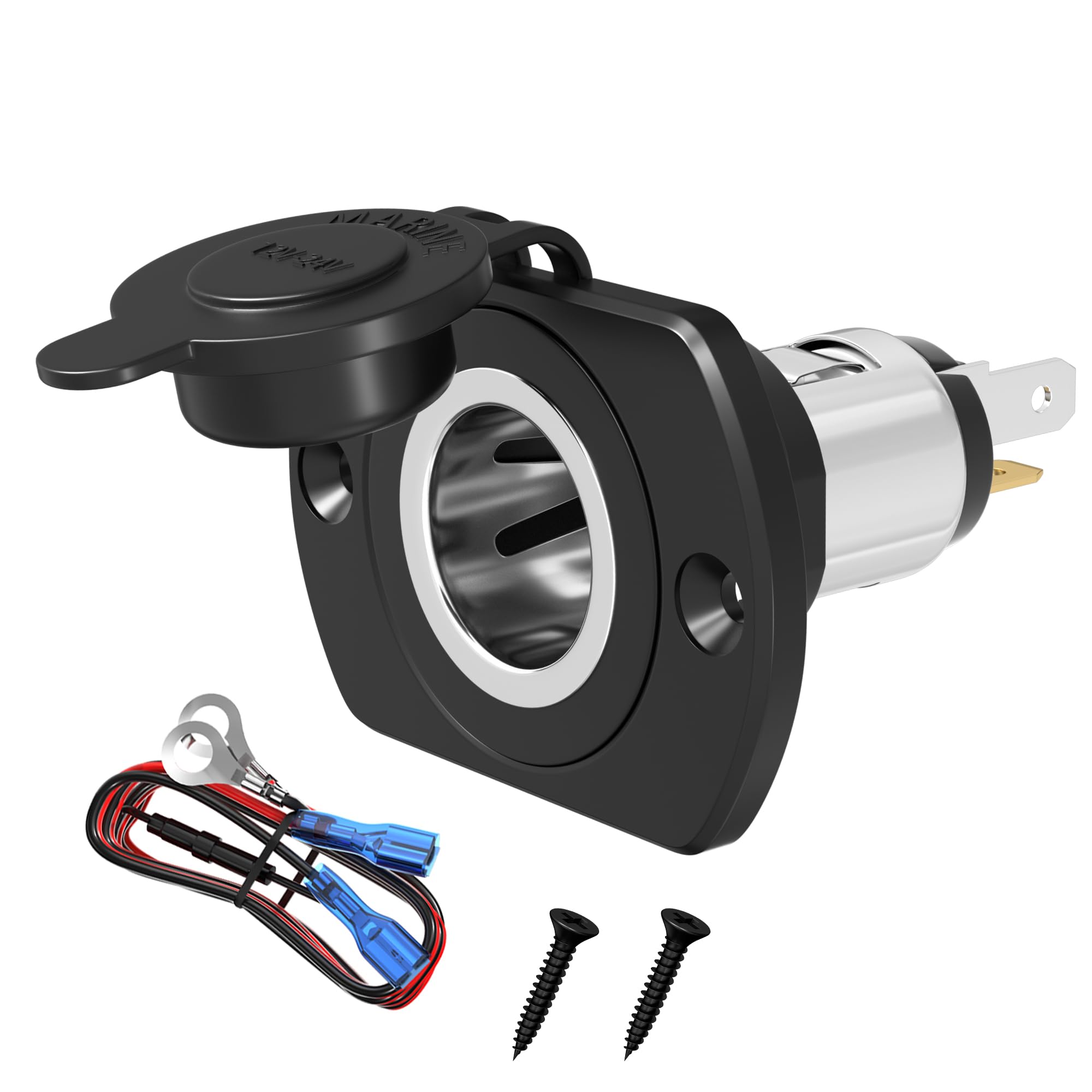 DaierTek 12V Cigarette Lighter Socket 12 Volt Power Outlet Replacement ...