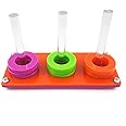 Amazon.com: Honbay Parrot Puzzle Toy Bird Ring Toy Color Fencing ...