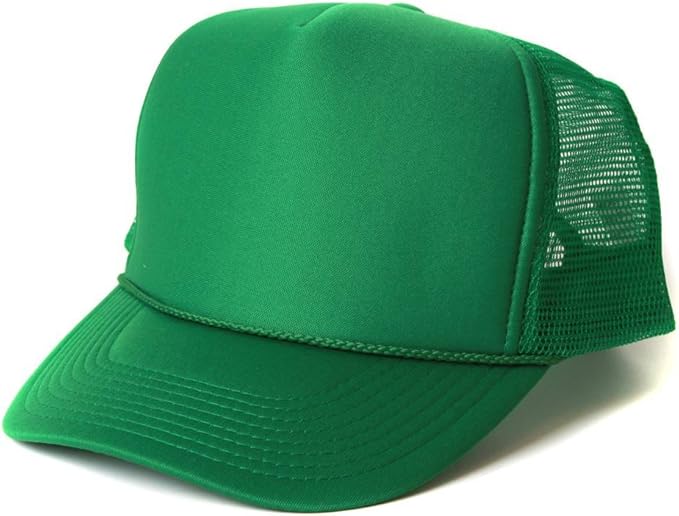 Vintage Trucker Hat Solid - Kelly Green at Amazon Men’s Clothing store ...