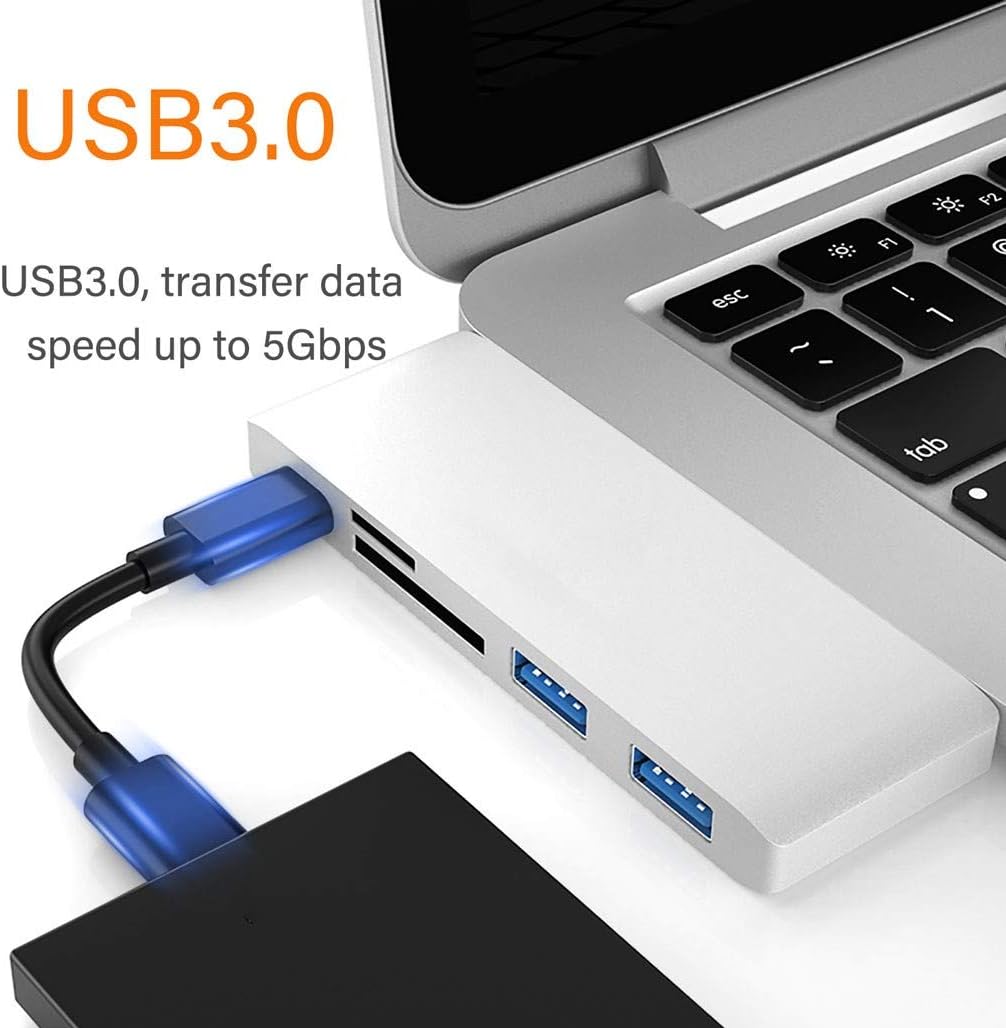 SD Card Reader MicroSD MacBook Pro 2016 2017 GYTOO USB C Hub USB C ...