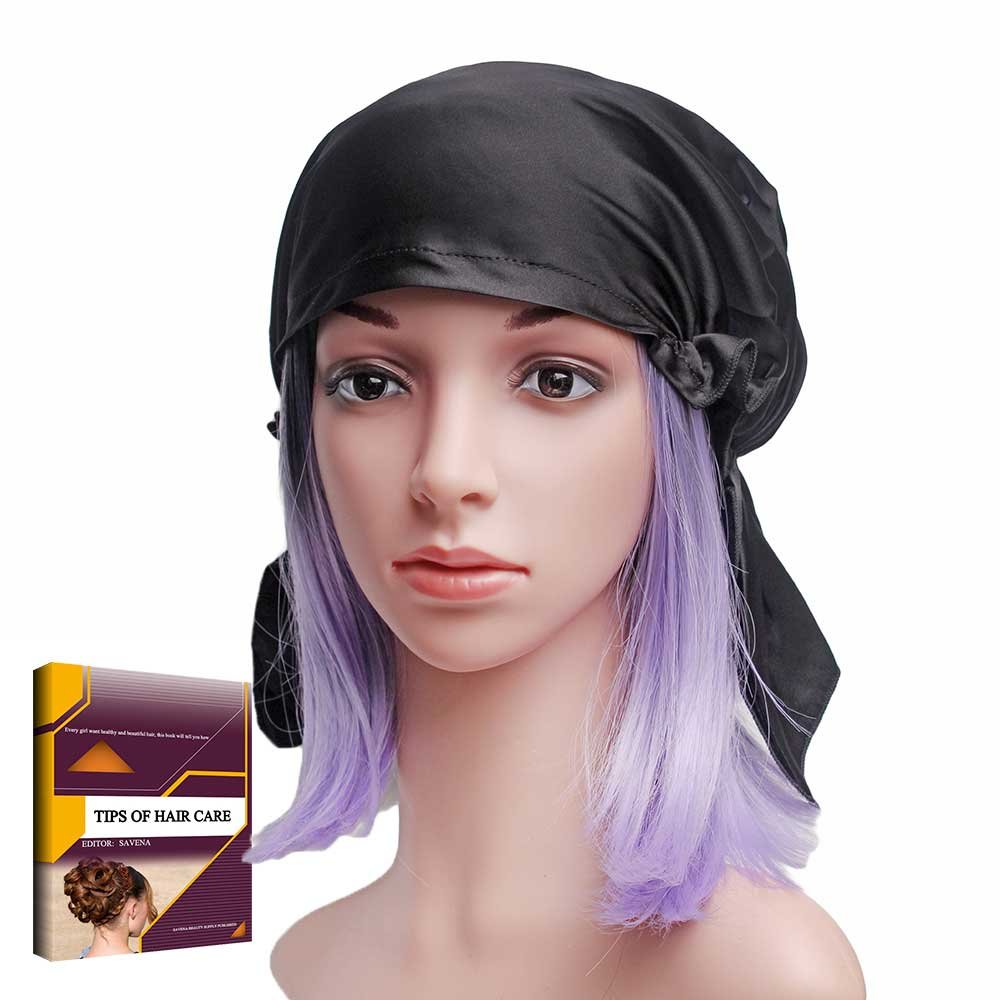Amazon.com : Silk Night Cap by One Planet - Head Cover Bonnet for ...