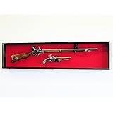 Amazon.com: Guns: Rifle Handgun Display Case Wall Rack Cabinet w/UV ...