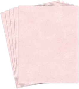 Pink Stationery Parchment Paper, A3-11.7" x 16.5", 65Lb. Cover 50 ...