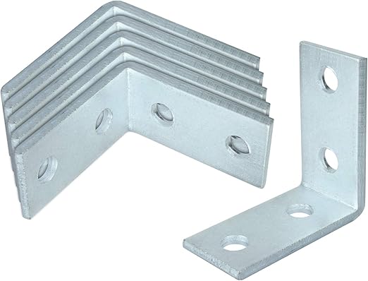 Amazon.com: 4 Hole L Shaped Connector Bracket, Length 3¼", Width 1½ ...
