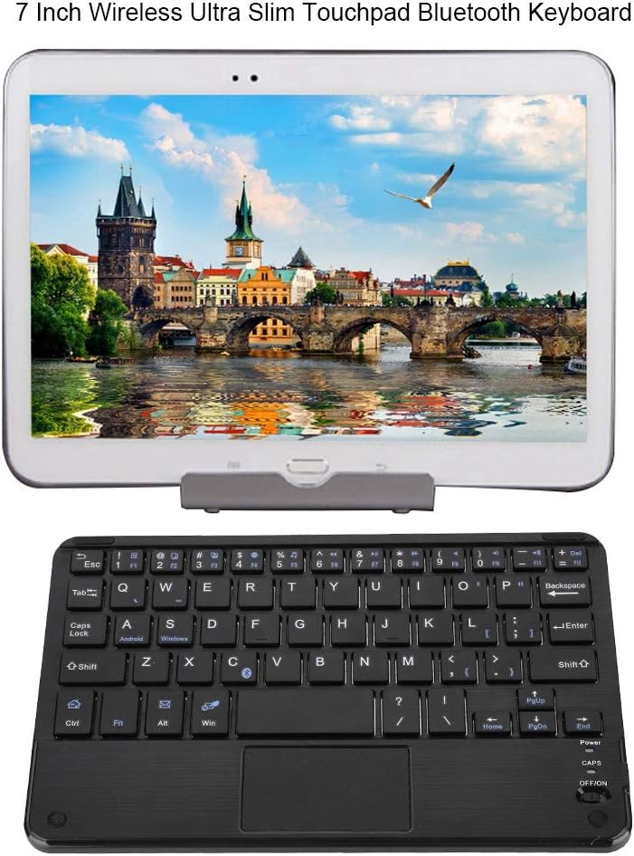 fasient Ultra-Thin Portable Bluetooth Keyboard, 7 Inch Scissors Feet ...