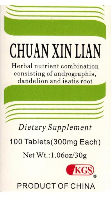 Amazon.com: Chuan Xin Lian (300mg X 100 Tablets): Health & Personal Care