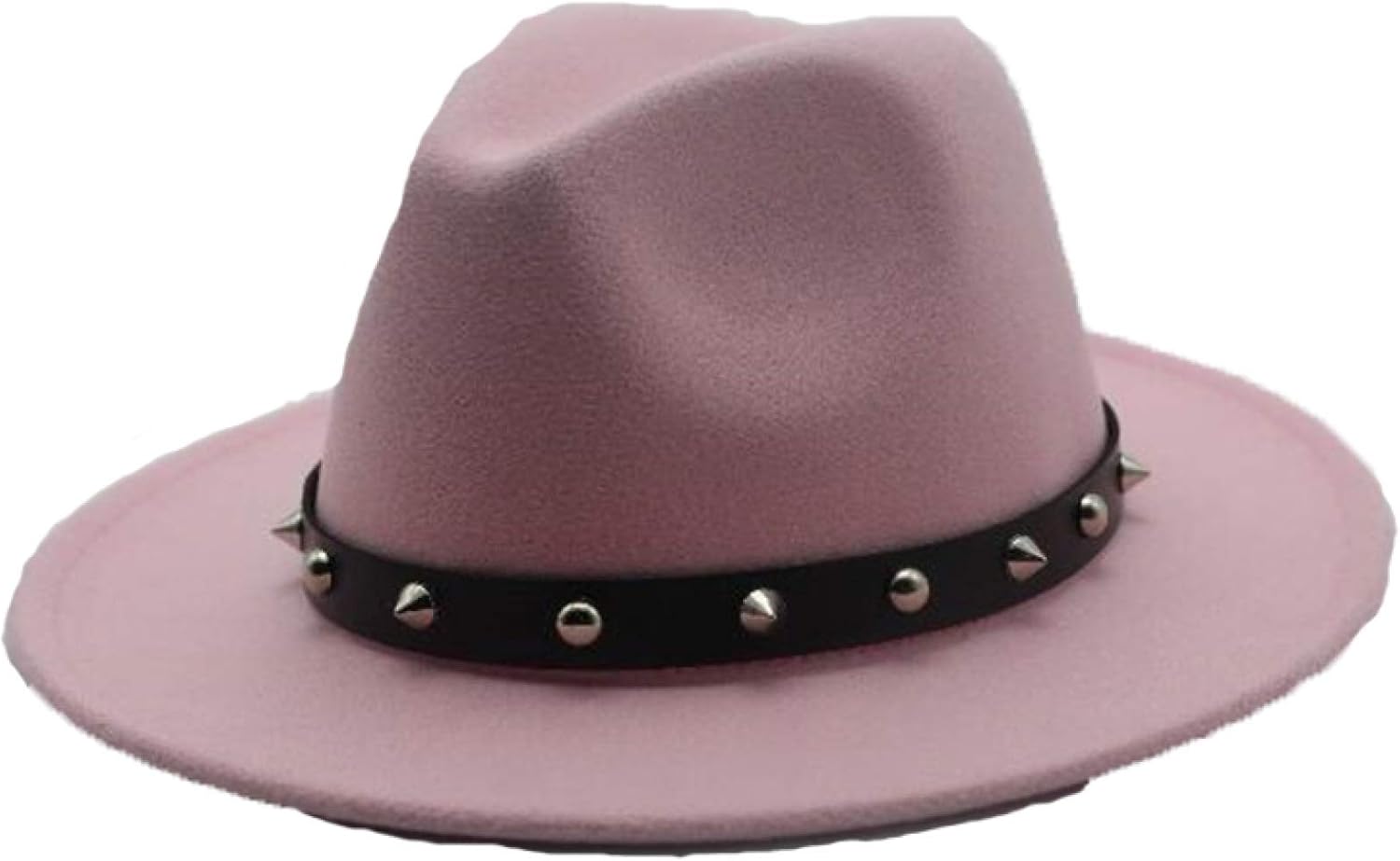 ASO-SLING 1920s Wool Felt Fedora Hat for Unisex Big Wide-Brimmed Jazz ...